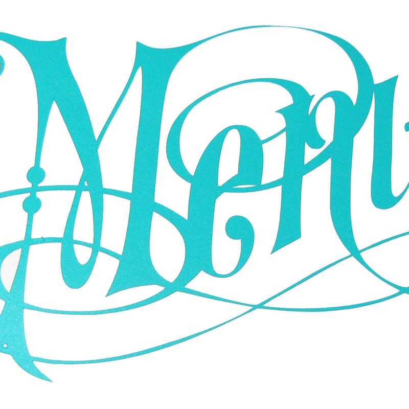 Fancy Letters Decal - Etsy