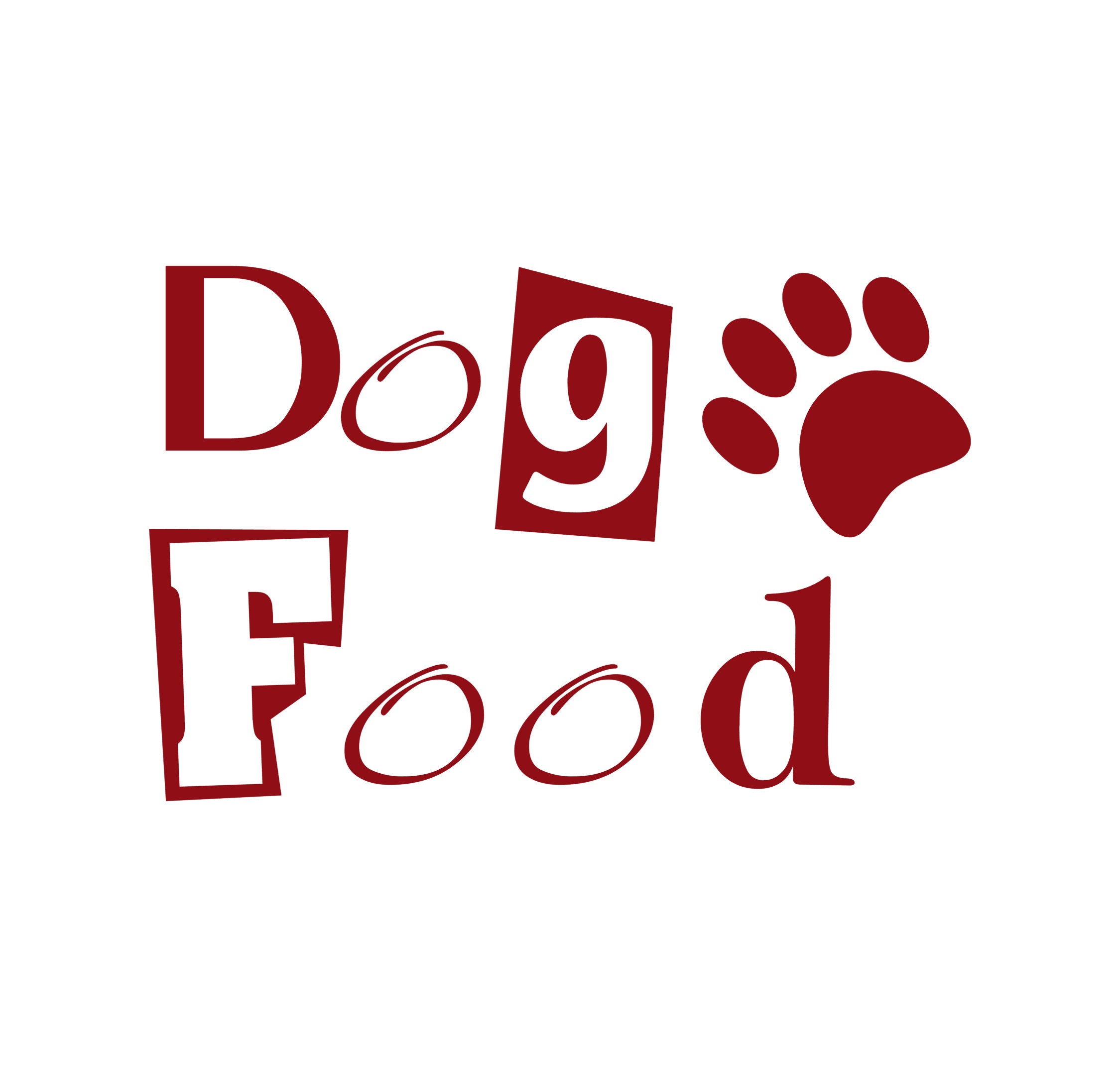 Dog Food Large Label/ Decal. Add Some Fun to Your Containers! - Etsy