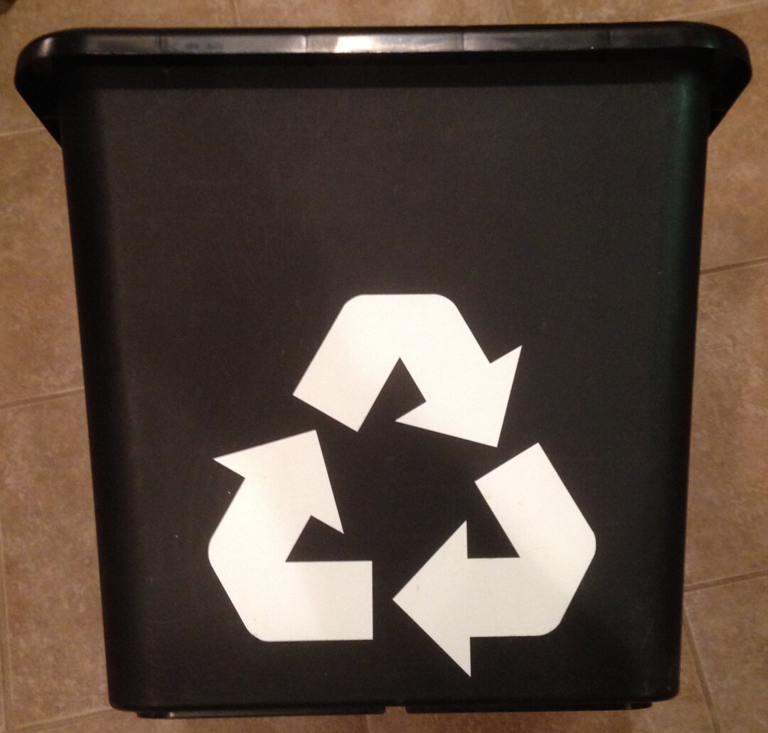 Recycle Symbol Large Label Decal. Great for Indoor and Outdoor Recycle ...