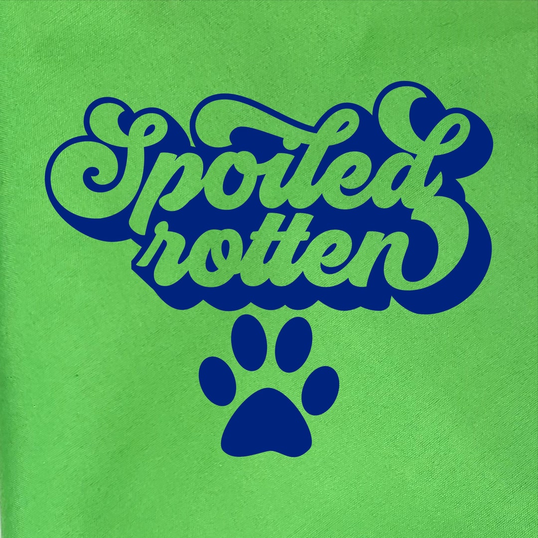 Spoiled Rotten Tie on Dog / Pet Bandana. You Choose Color. - Etsy