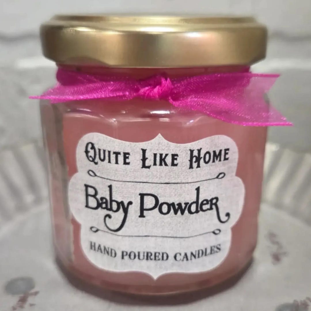 Baby Powder Scented Jar Candle, 4 Oz. - Etsy