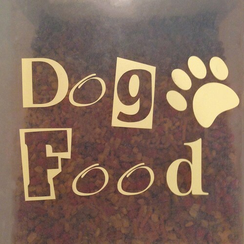Dog Food Decal - Etsy