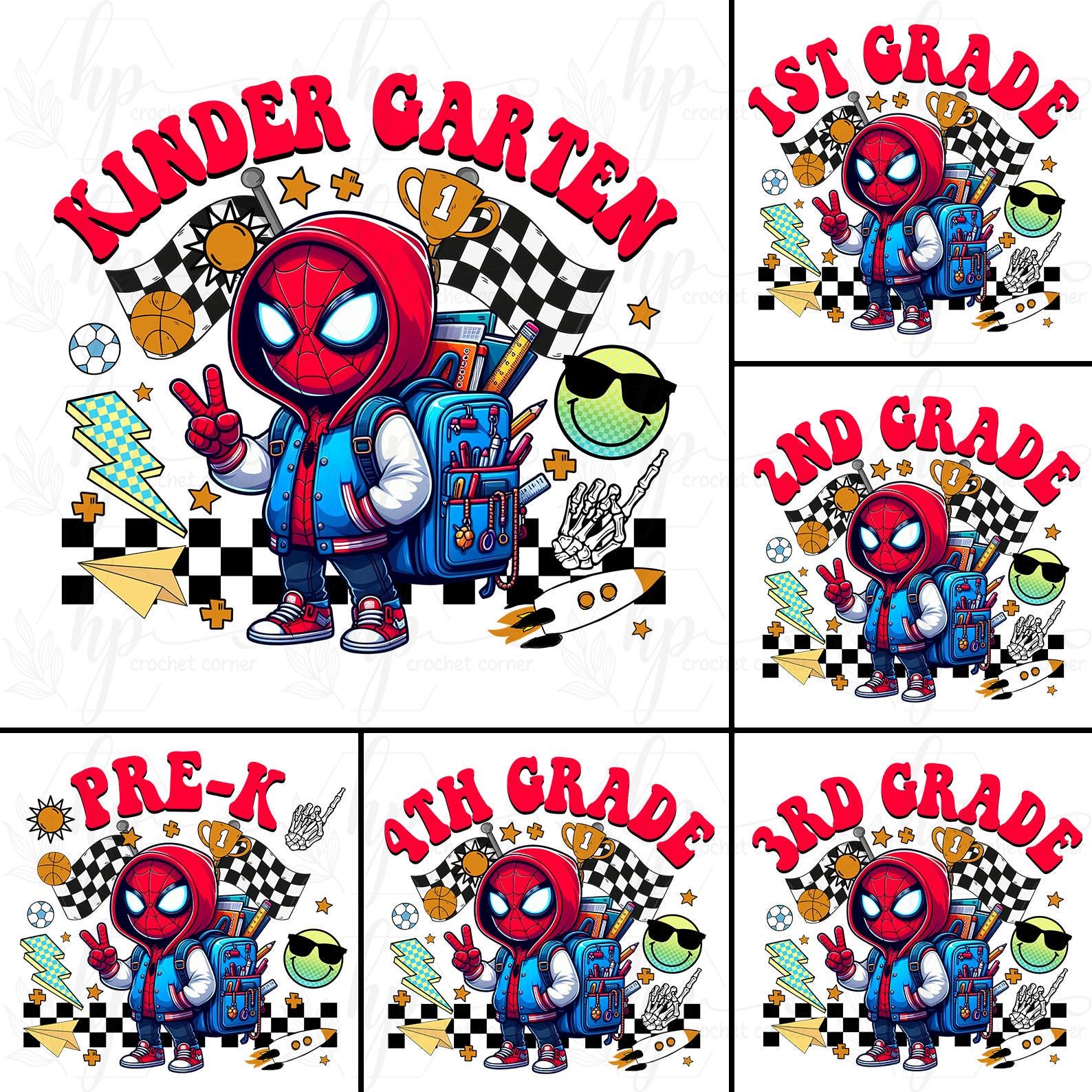 Superhero Back to School Bundle Png, Happy First Day of School Png ...