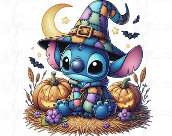 Retro Blue Alien Cartoon Pumpkin Png, Preppy Fall Floral Movie ...