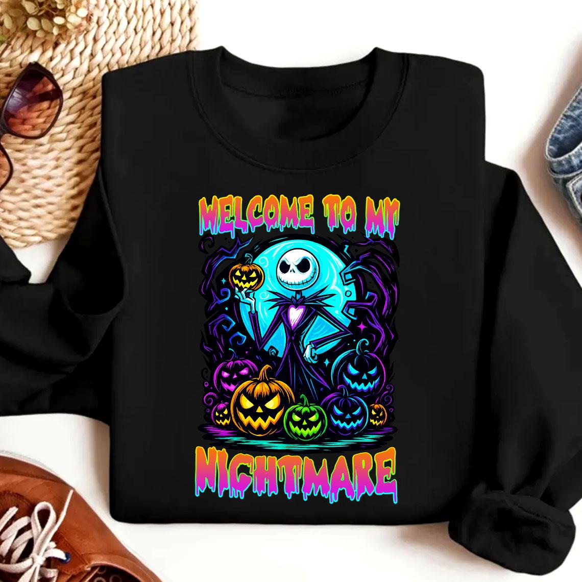 Welcome to Our Nightmare Png, Neon Halloween Nightmare Png, Horror ...