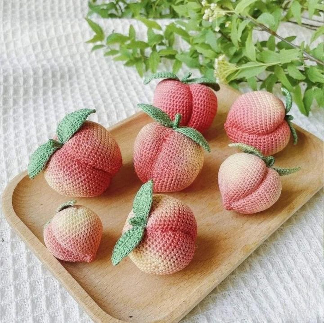 Peach Crochet Pattern, Peach Crochet, Peach Amigurumi, Peach PDF ...
