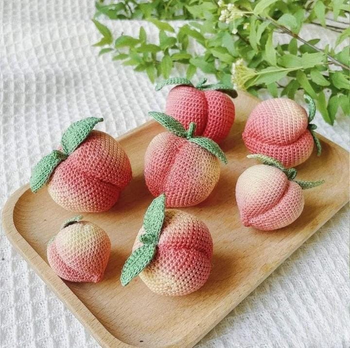 Peach Crochet Pattern, Peach Crochet, Peach Amigurumi, Peach PDF ...