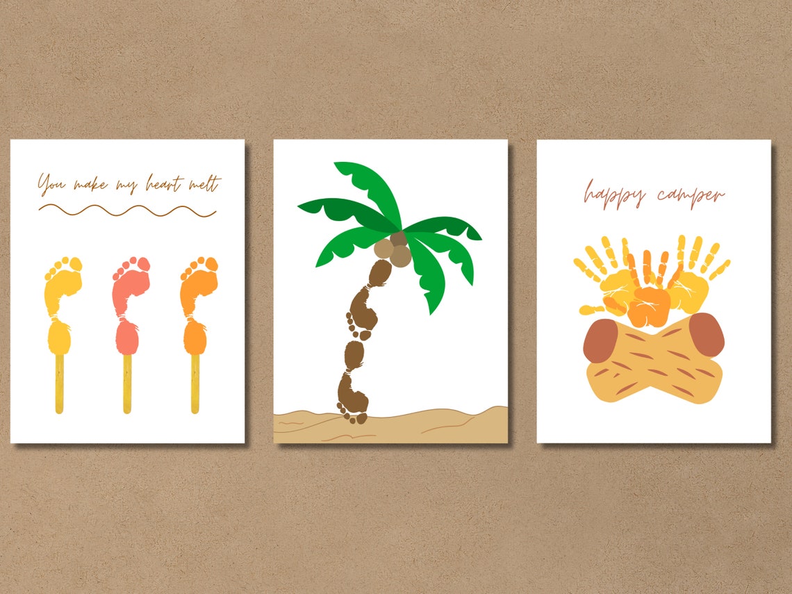Summer Handprint Template Summer Crafts for Kids Summer Handprint Art ...