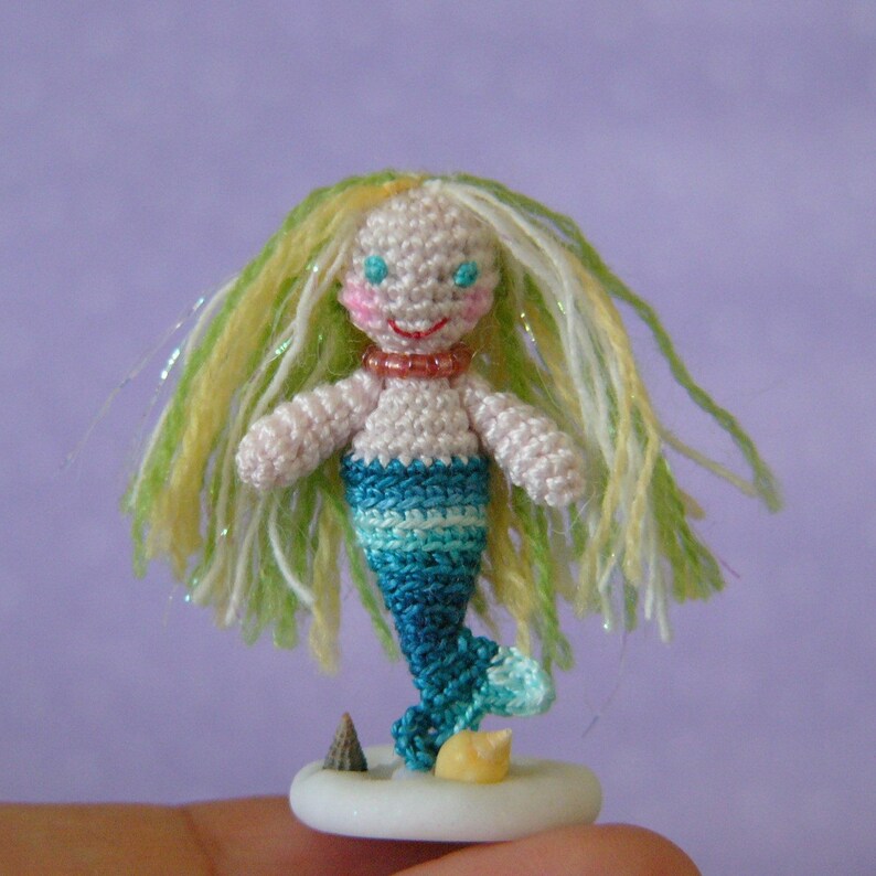 Miniature Mermaid AMIGURUMI Crochet PATTERN | Etsy