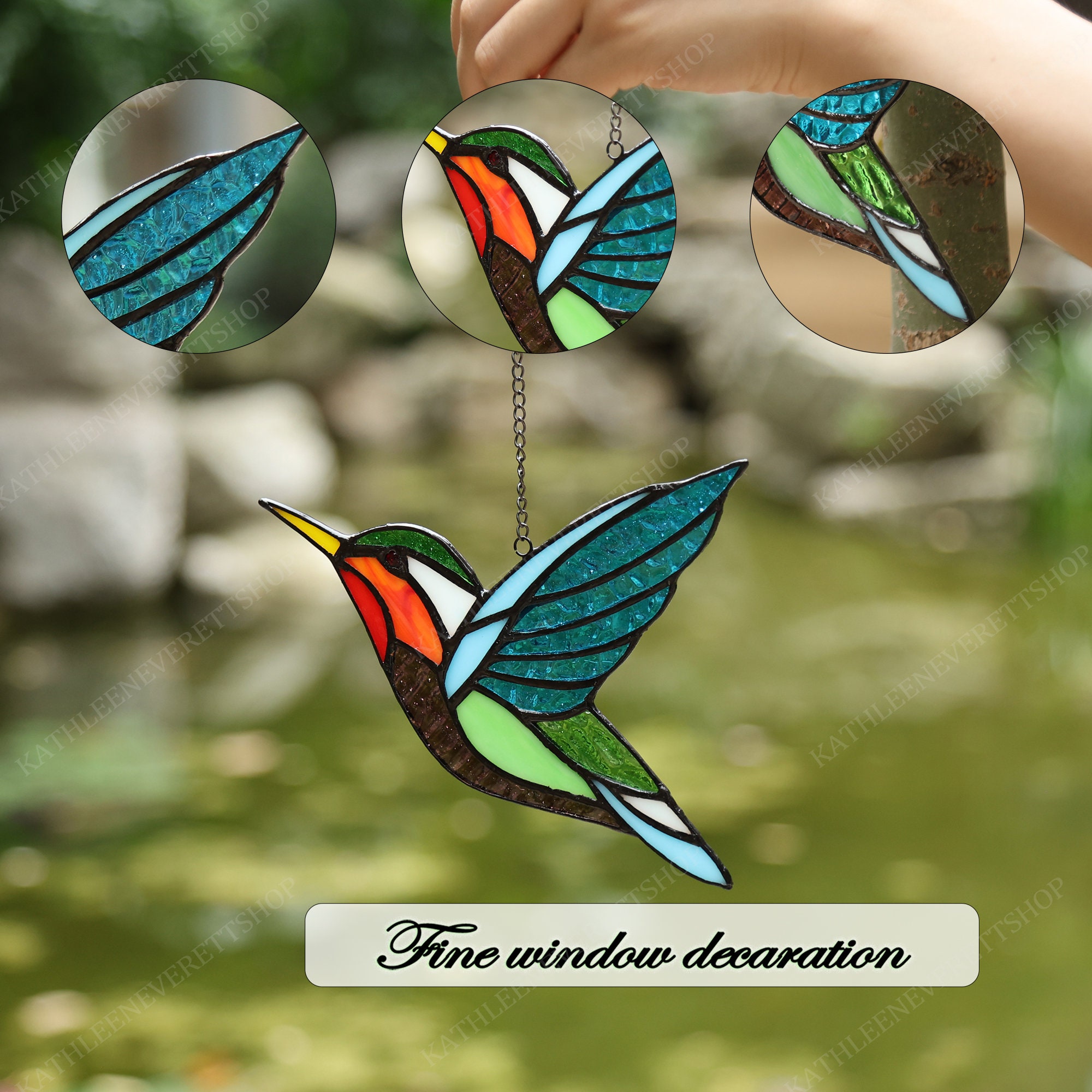 100% Handmade Stained Glass Window Decor,glass Window Hanging Art ...