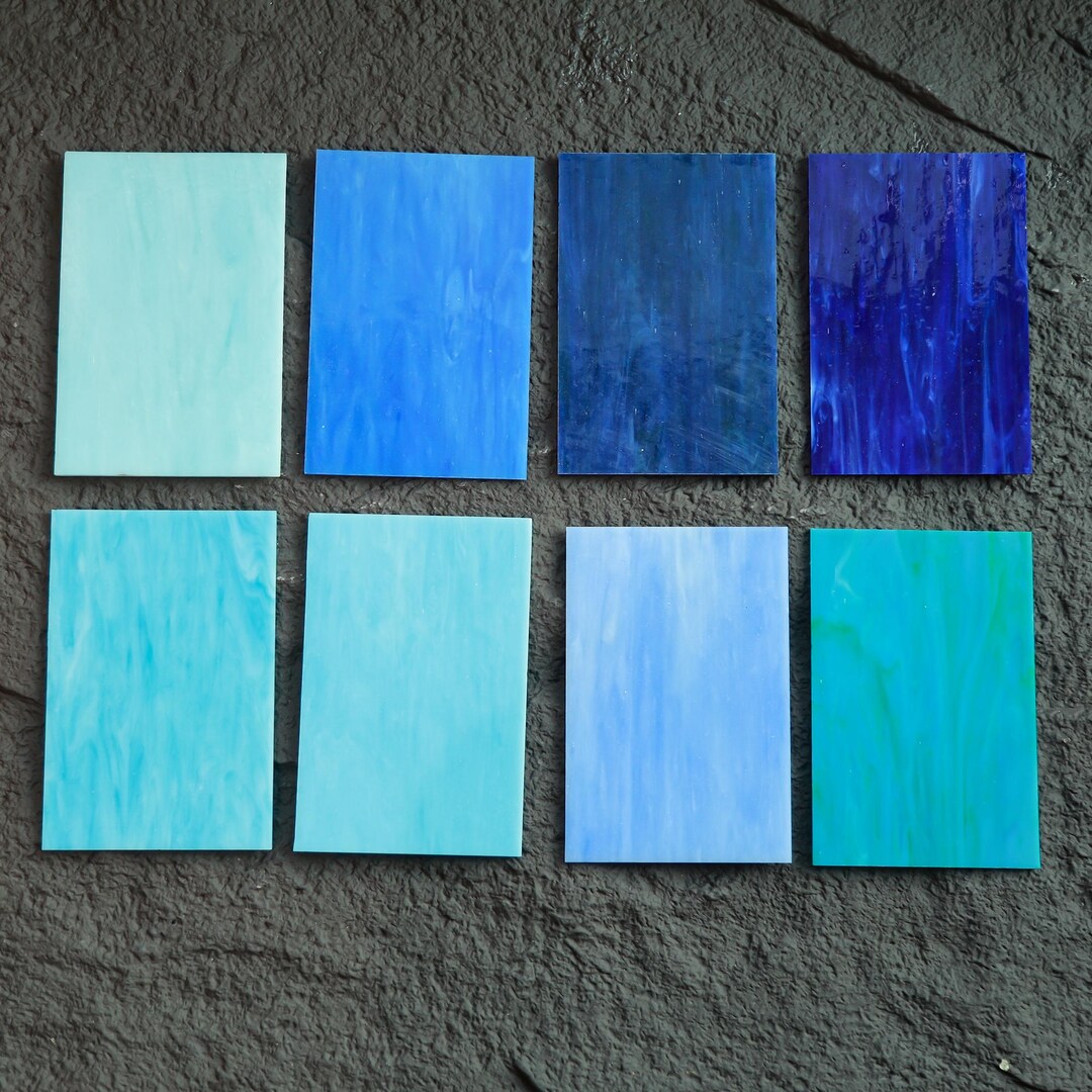 DIY Glass Raw Material,stained Glass Strip,40color,mosaic Works,mosaic ...