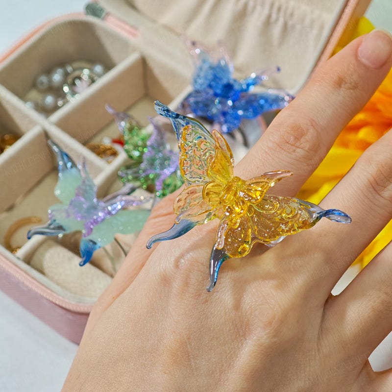 Butterfly Rings - Etsy