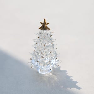 Handmade Glass Christmas Tree,christmas Sculpture Decor,glass Art ...