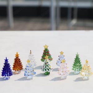 Handmade Glass Christmas Tree,christmas Sculpture Decor,glass Art ...