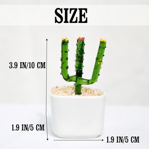 Handmade Glass Cactus, Fused Glass Plant, Office Decor - Etsy