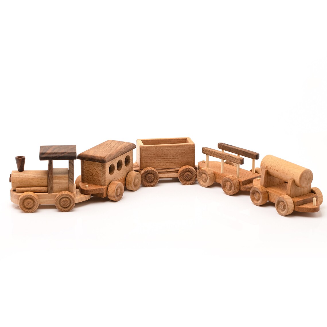 Train Toy Set, Wooden Train Set, Personalized Train Toy for Toddlers ...