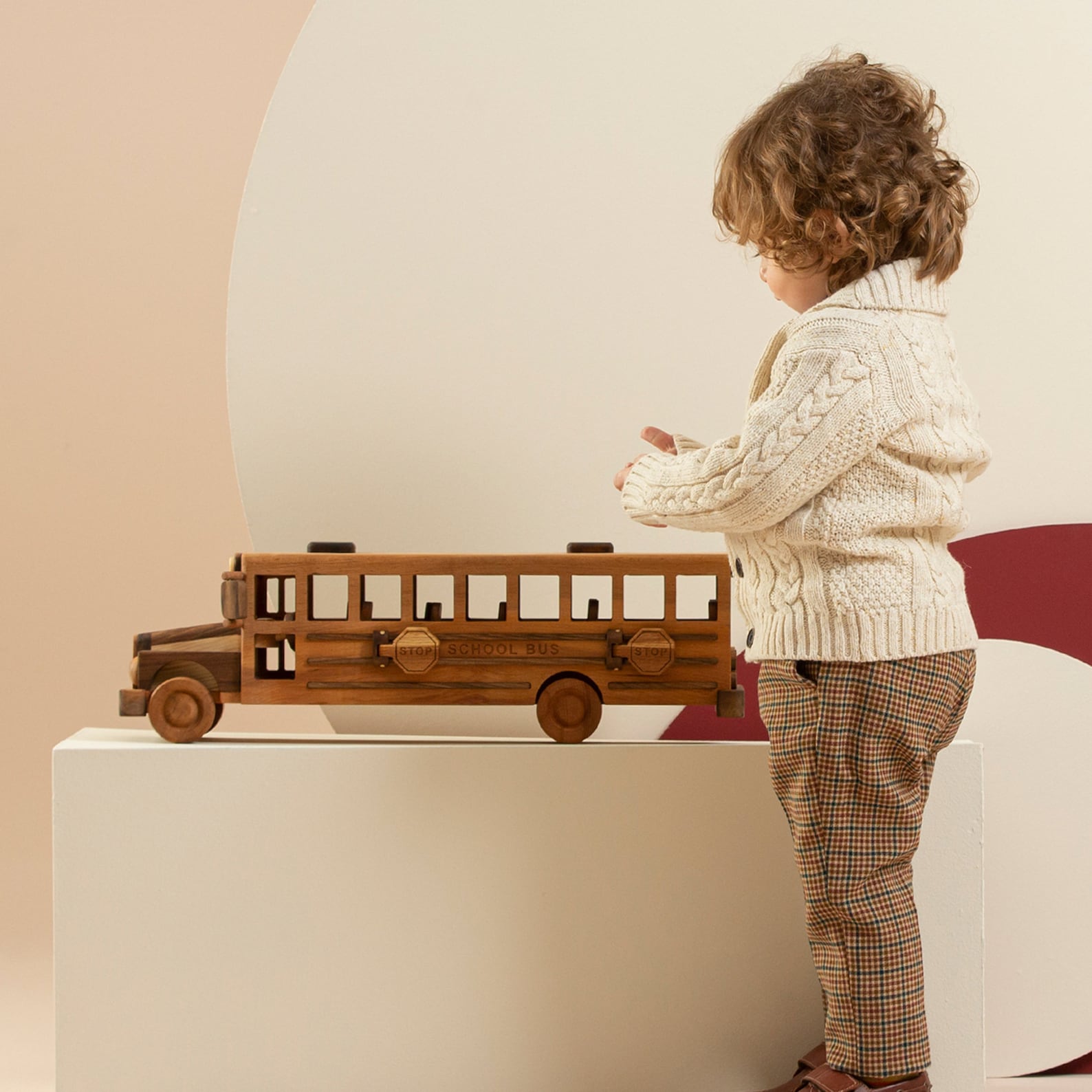 Wooden School Bus Toy: HANDMADE - Etsy