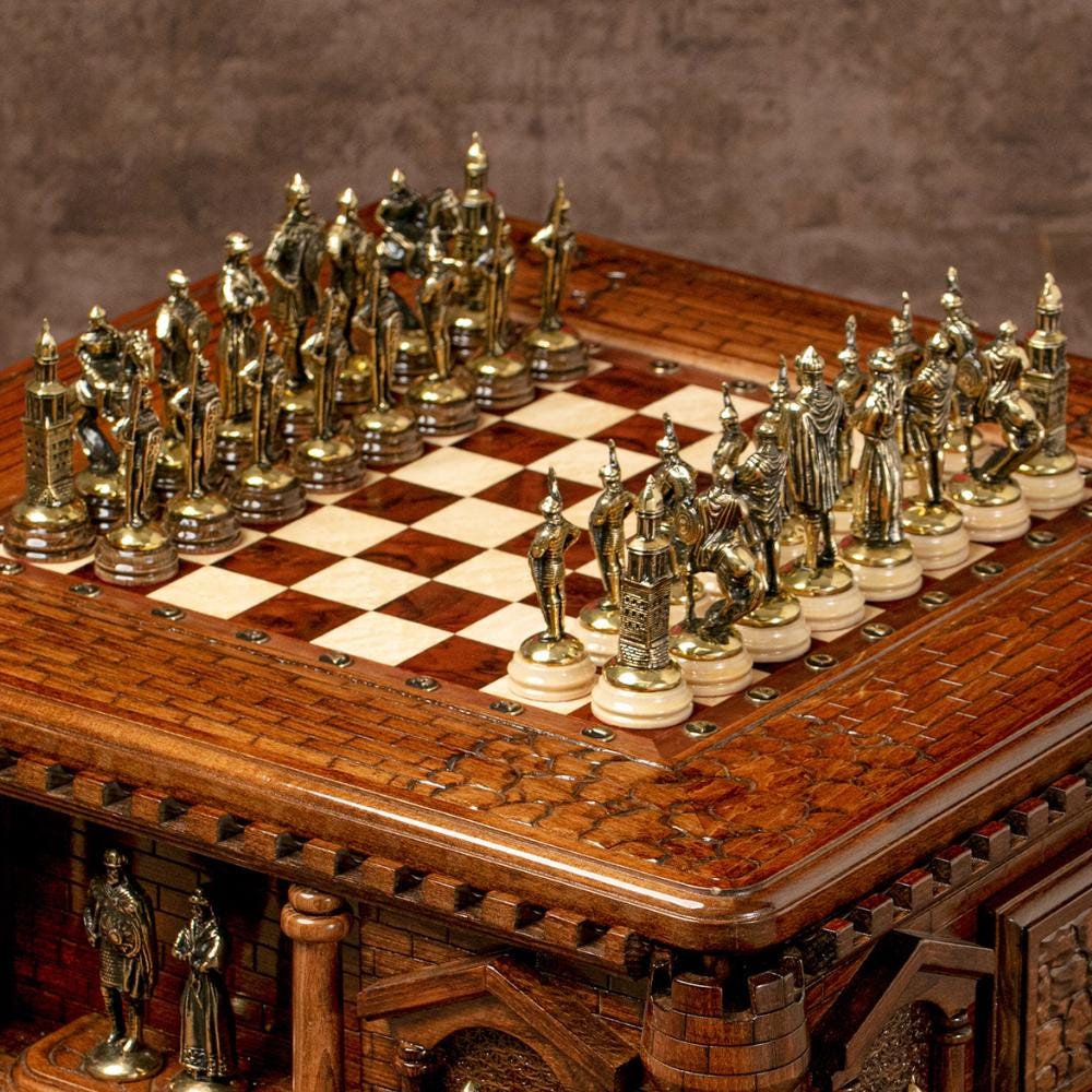 Luxury Chess Board – Handcrafted Castle Edition - Etsy