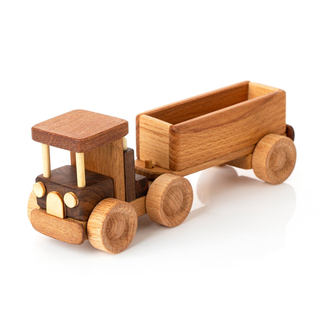 Handmade Wooden Flatbed Truck Toy: Personalized Eco-friendly Gift - Etsy