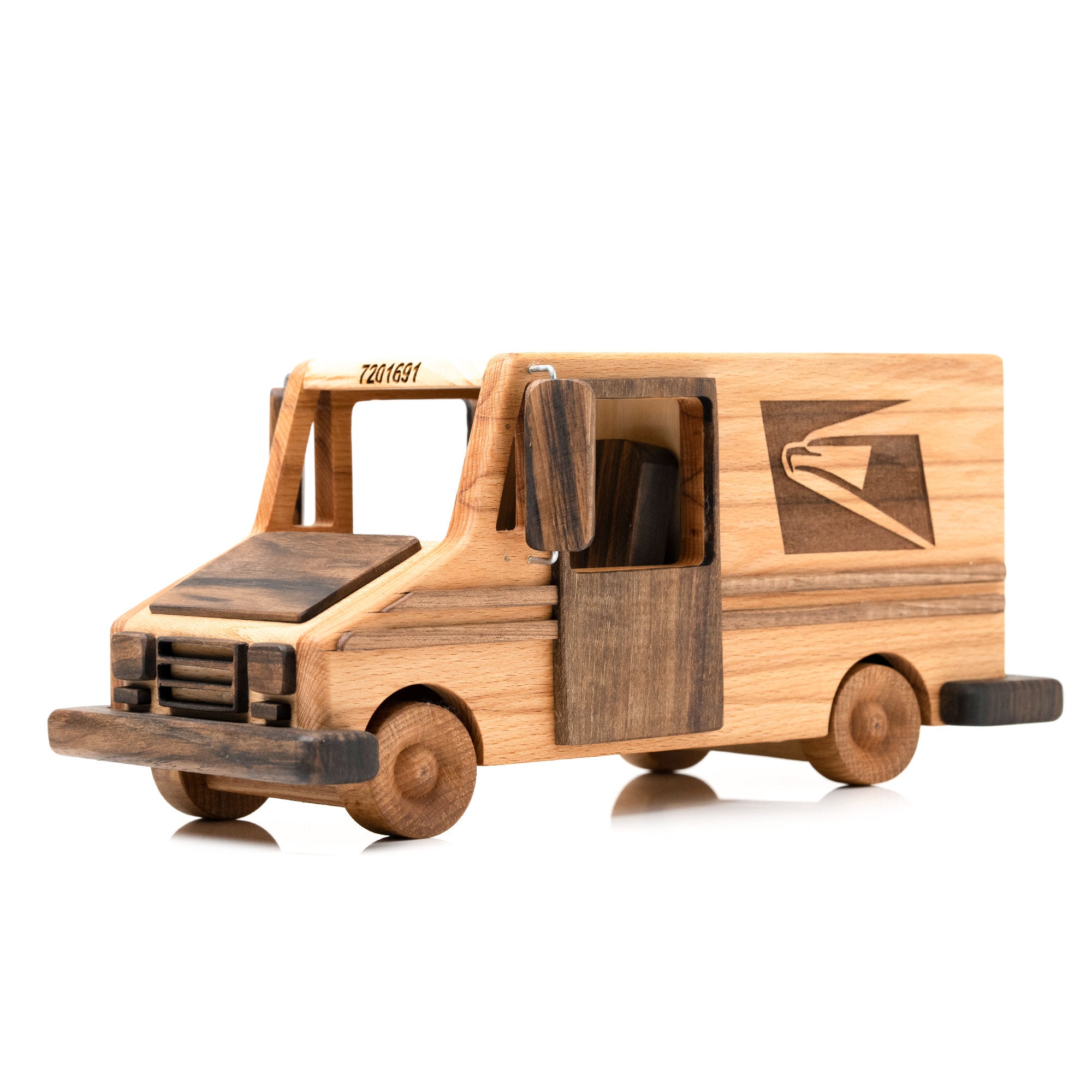 Handmade Wooden USPS Mail Truck Toy, Personalized Gift - Etsy