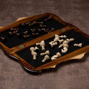 Elegant Chess Set With Mountain Design / HANDMADE / PERSONALIZED - Etsy