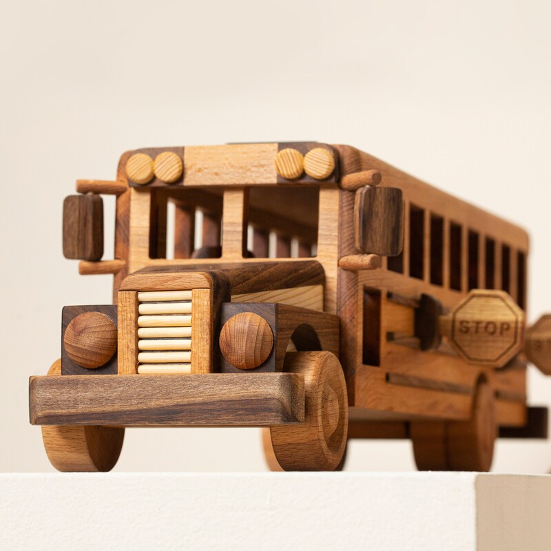 Wooden Bus - Etsy