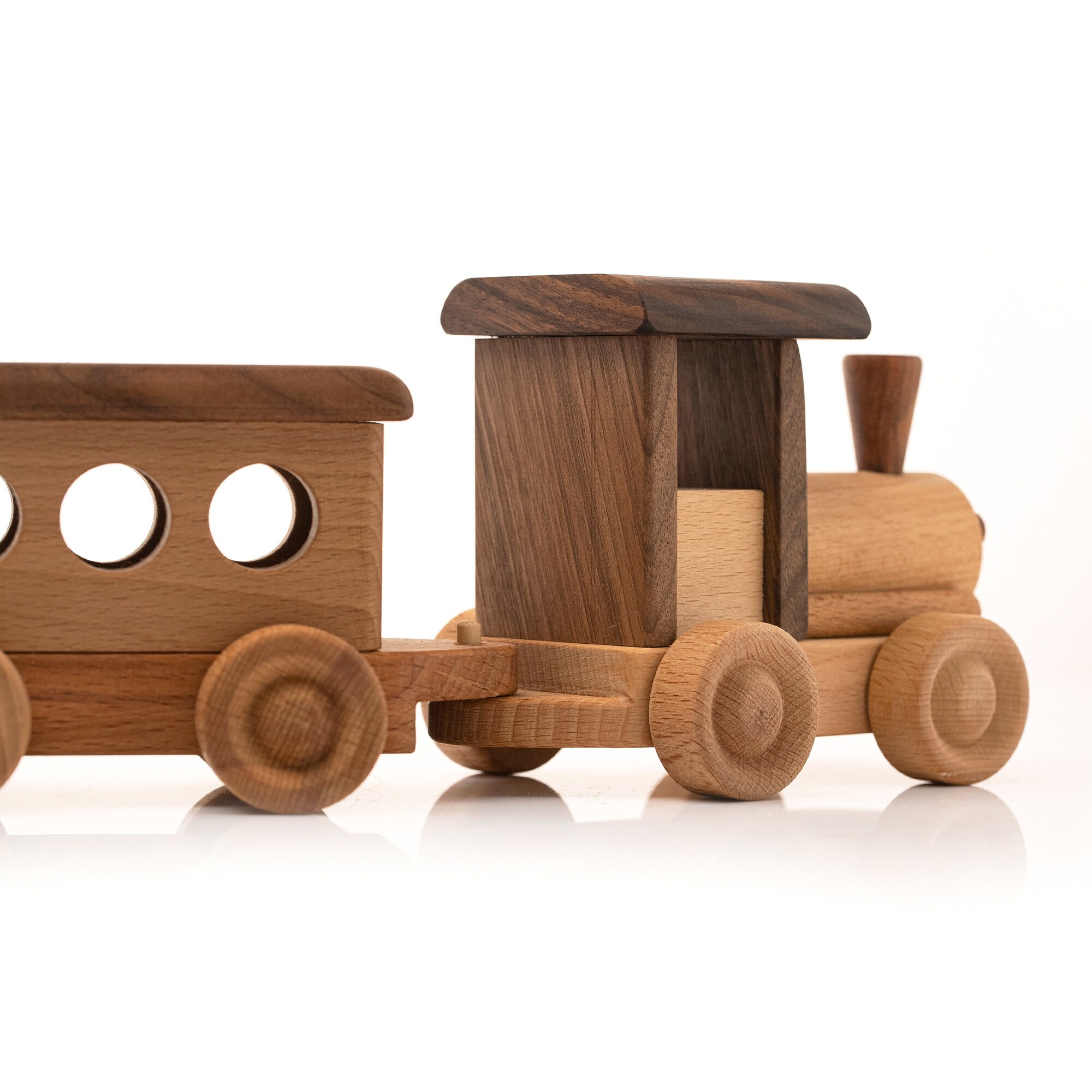 Handmade Wooden Train Set: Personalized Toy for Toddlers - Etsy