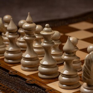 Elegant Chess Set With Mountain Design / HANDMADE / PERSONALIZED - Etsy