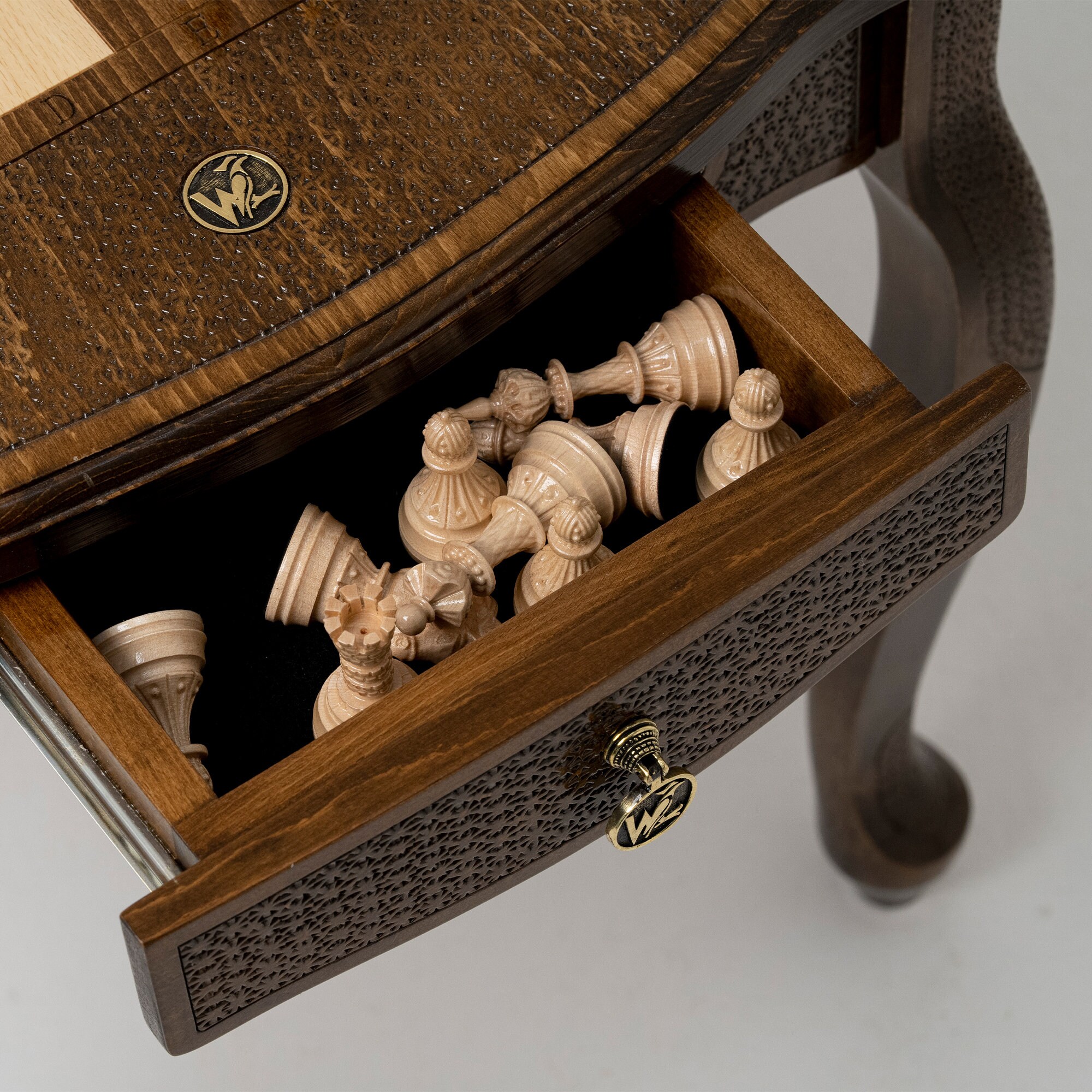 Classic Wooden Chess Table / HANDMADE - Etsy