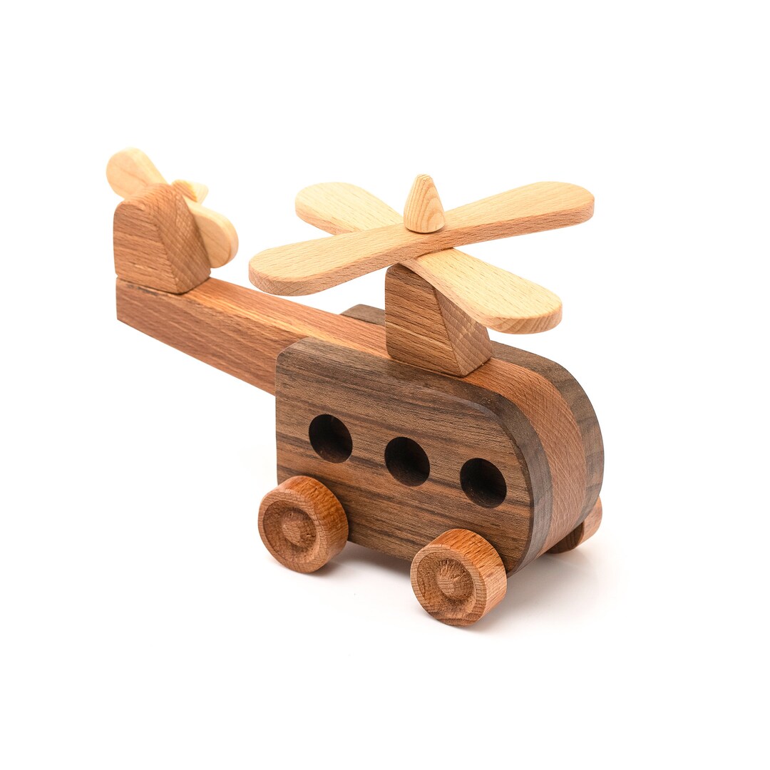 Wooden Helicopter Toy, Wooden Helicopter Toy, Birthday Gift, Nursery ...