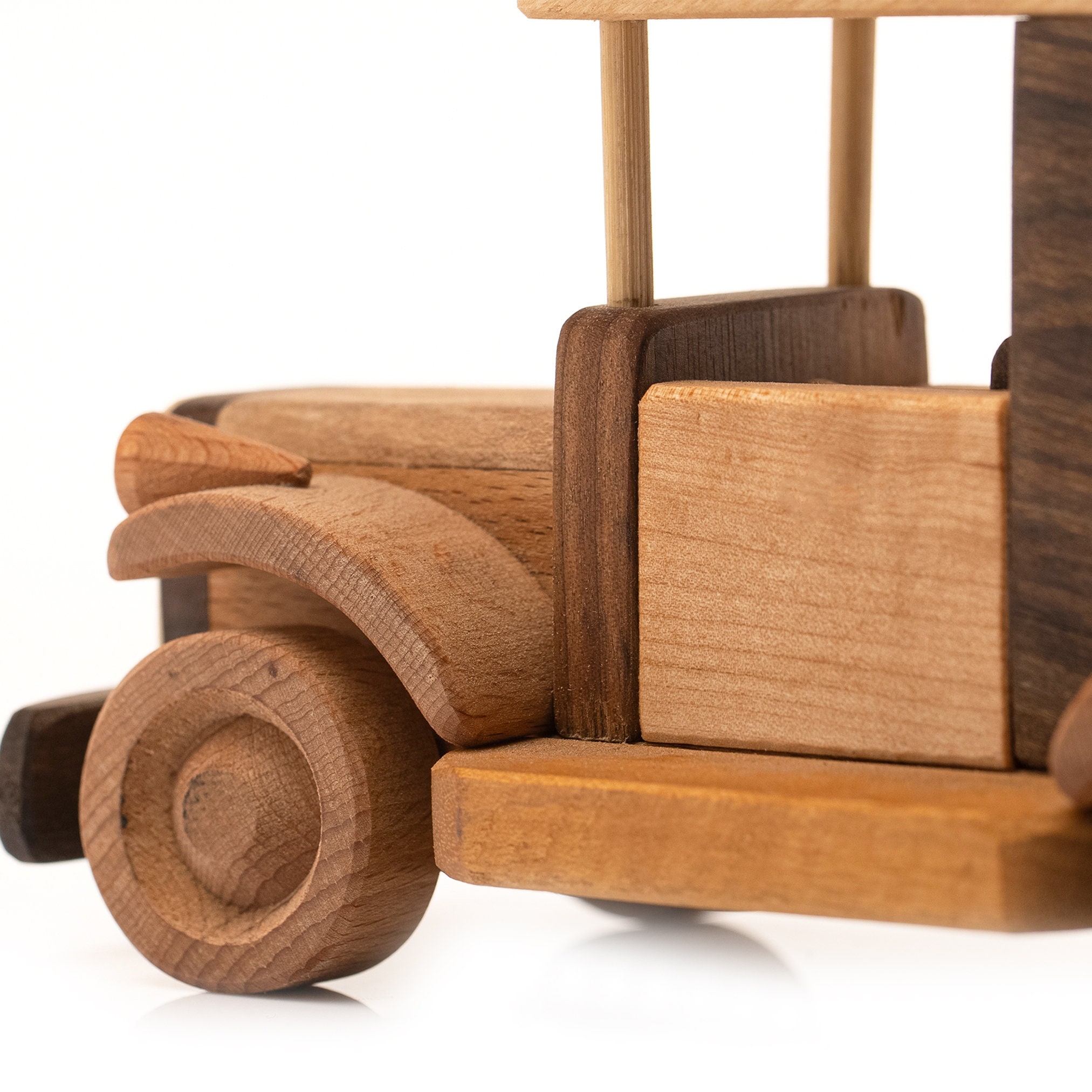 Wooden Toy Retro Push Car, Wooden Car Toys, First Birthday Gift for Boy ...