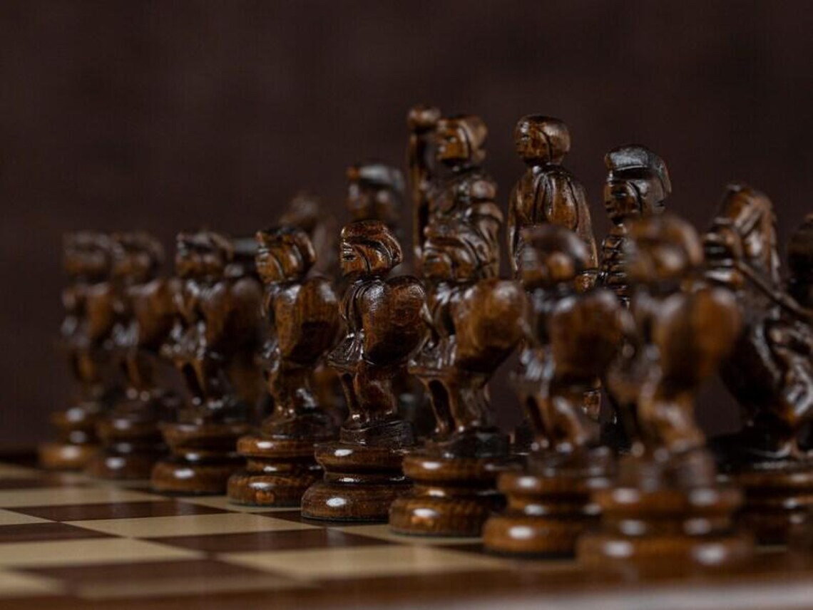 Chess Set Kingdom / HANDMADE - Etsy