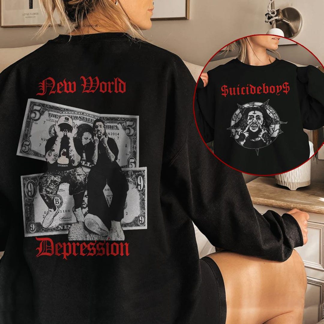 Suicideboys G59 New World Depression Shirt, Music 2 Sides Shirt Suicideboys Grey Day 2024 ...