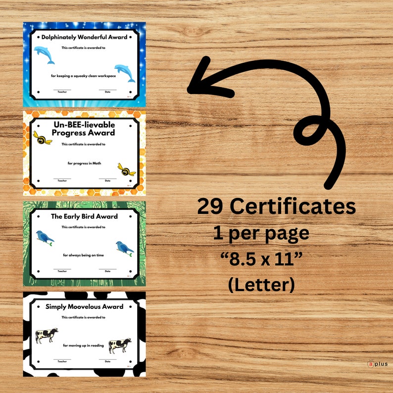 Editable Animal Themed End of Year Awards - Etsy