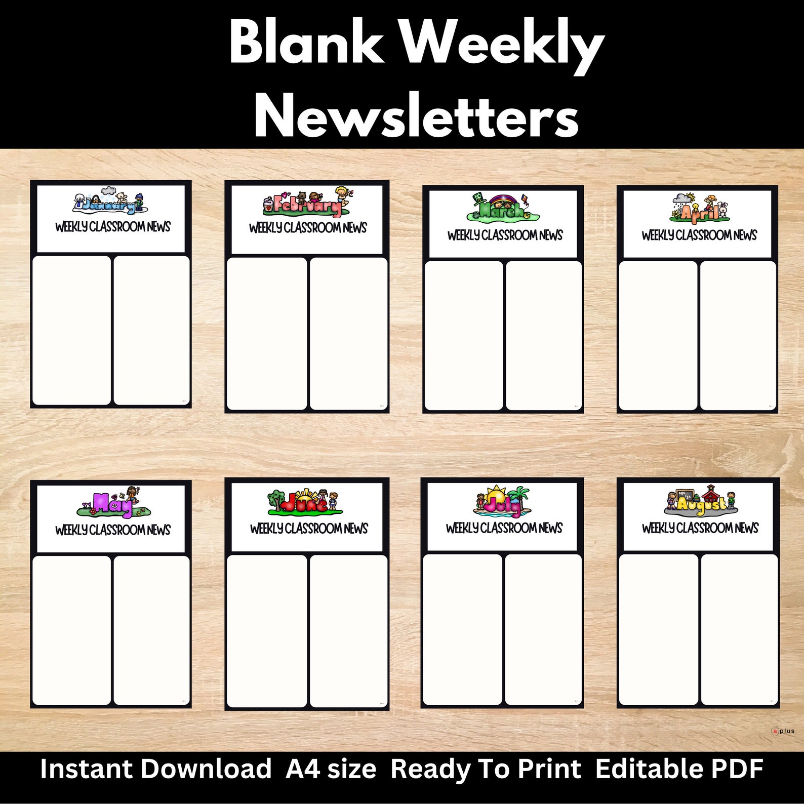 Editable Weekly Classroom Newsletter Templates - Keep Parents Updated ...