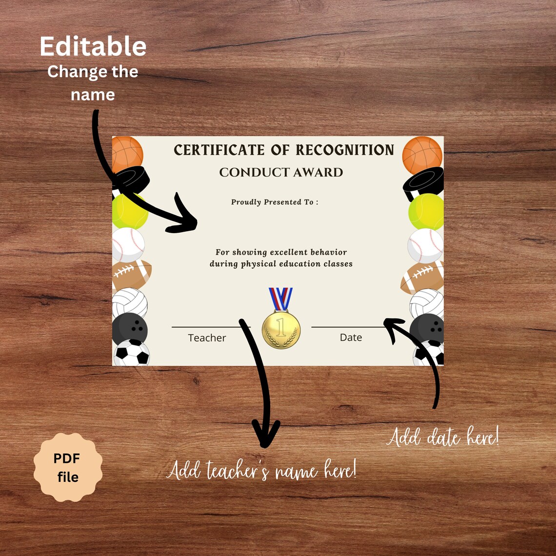 Printable End of Season Sports Award Certificates Bundle - Celebrate ...