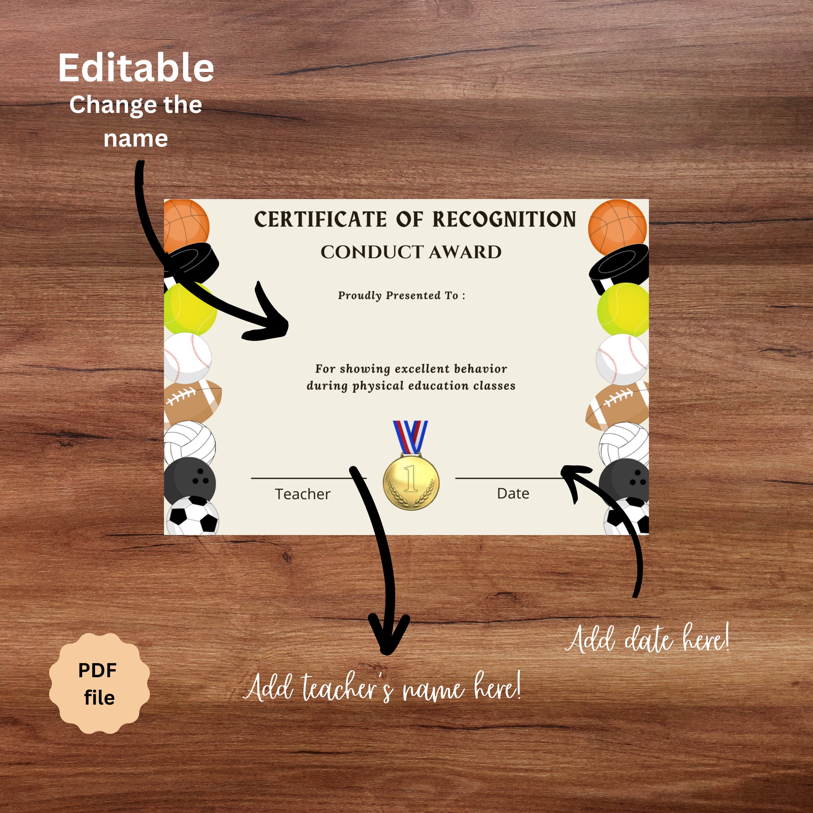 Printable End of Season Sports Award Certificates Bundle - Celebrate ...