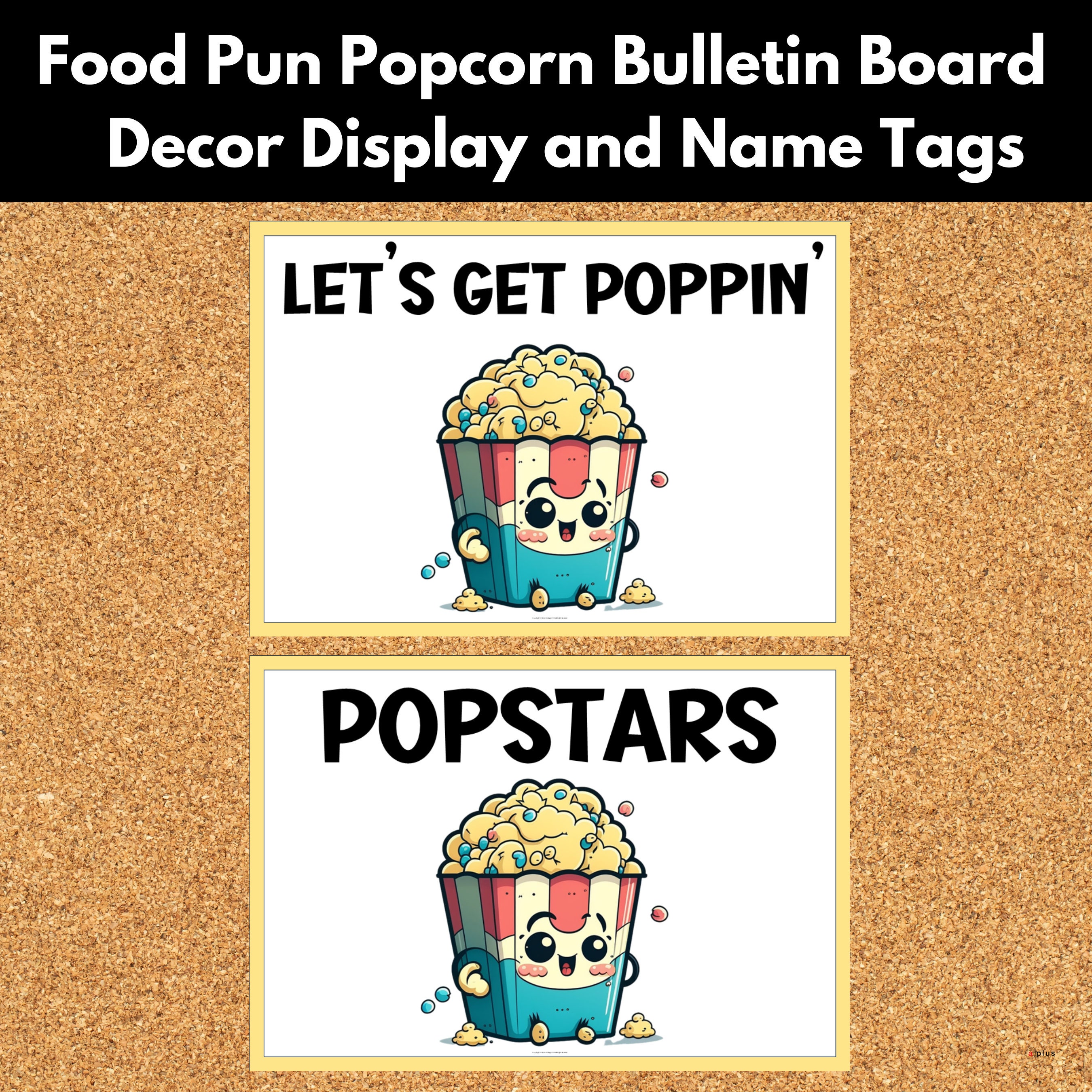 Personalized Popcorn-themed Bulletin Board for Back to School Décor - Etsy