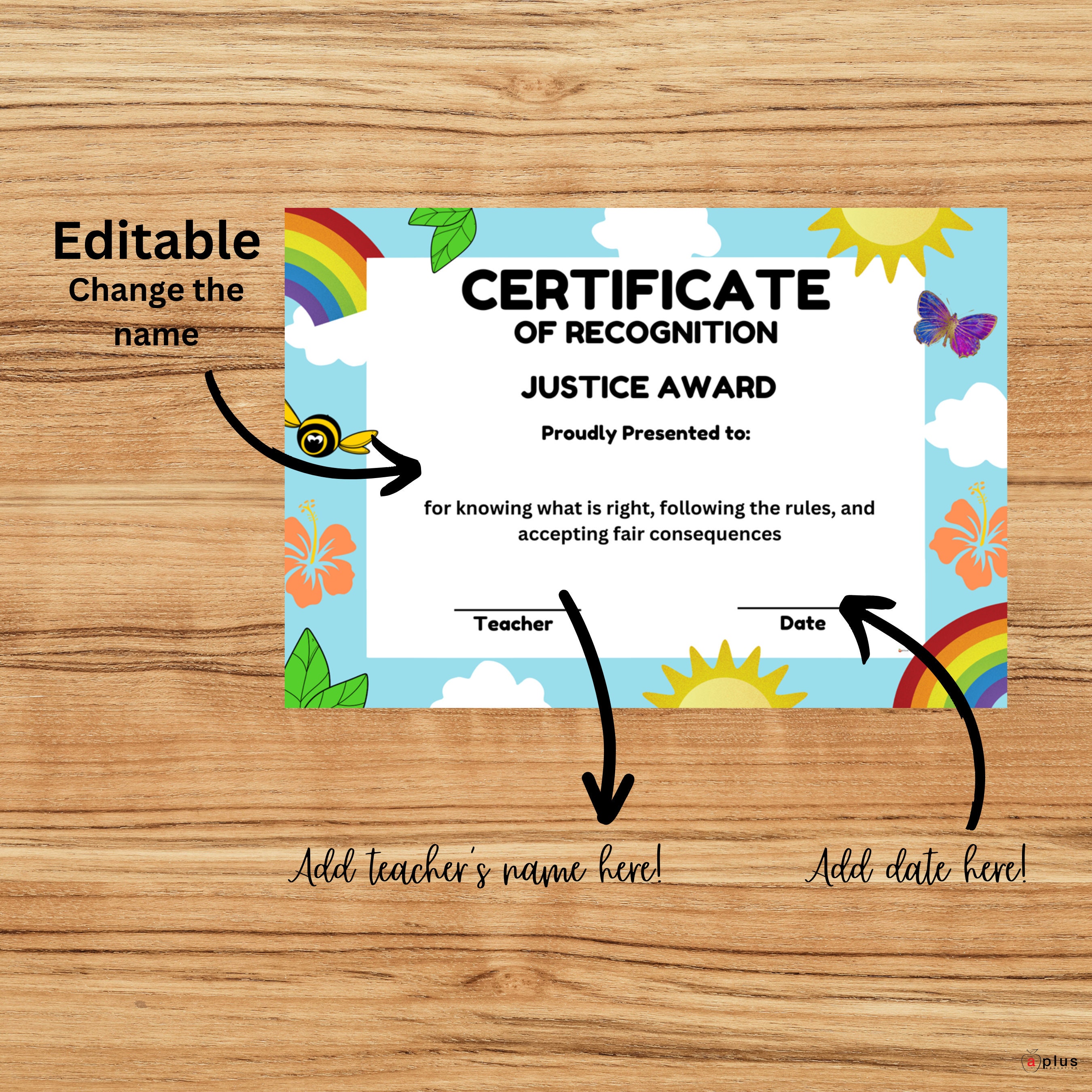 End of Year Positive Character Traits Award Certificates for Elementary ...