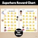 Superhero-themed Reward Chart for Kids Behavior Tracking for Positive ...
