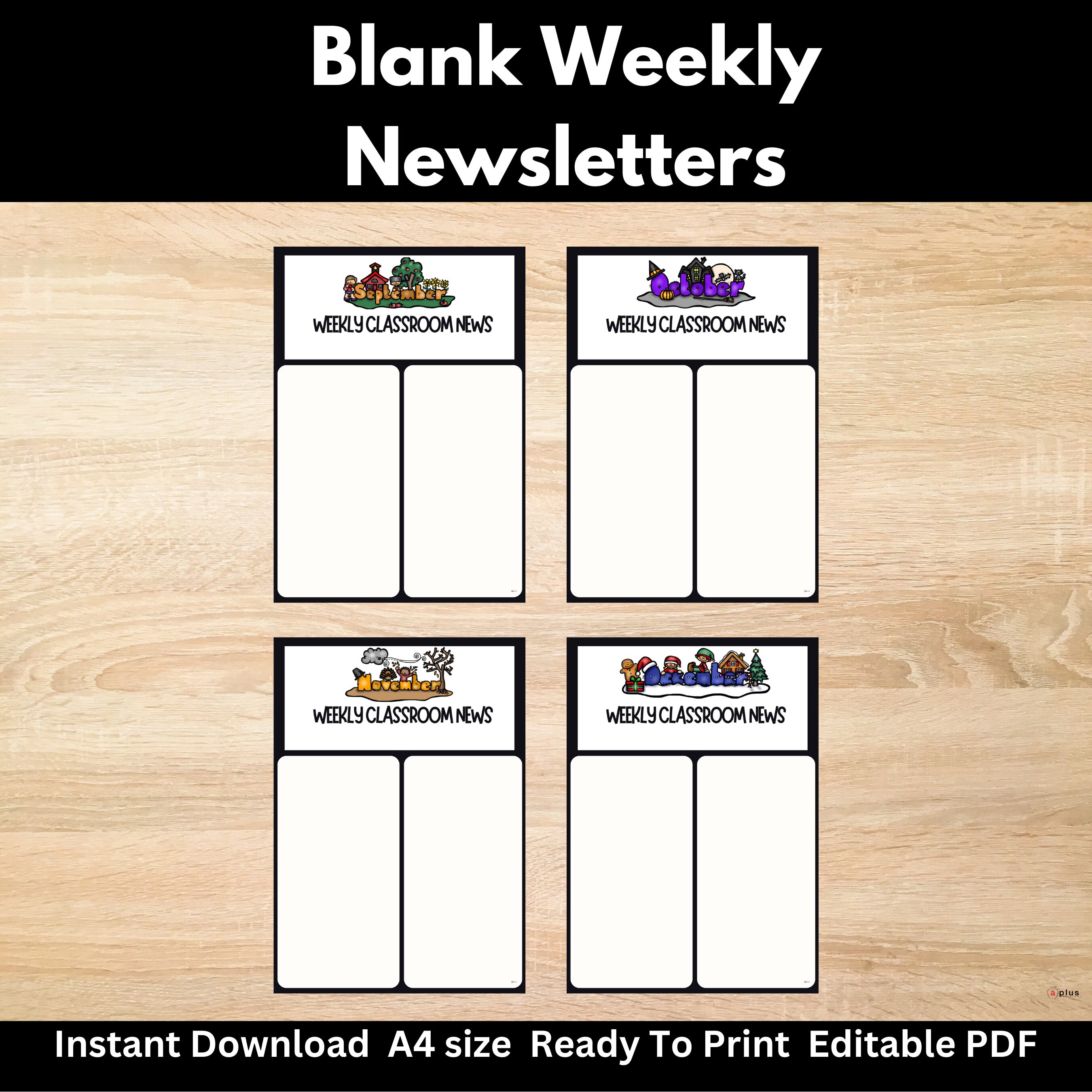 Editable Weekly Classroom Newsletter Templates - Keep Parents Updated ...