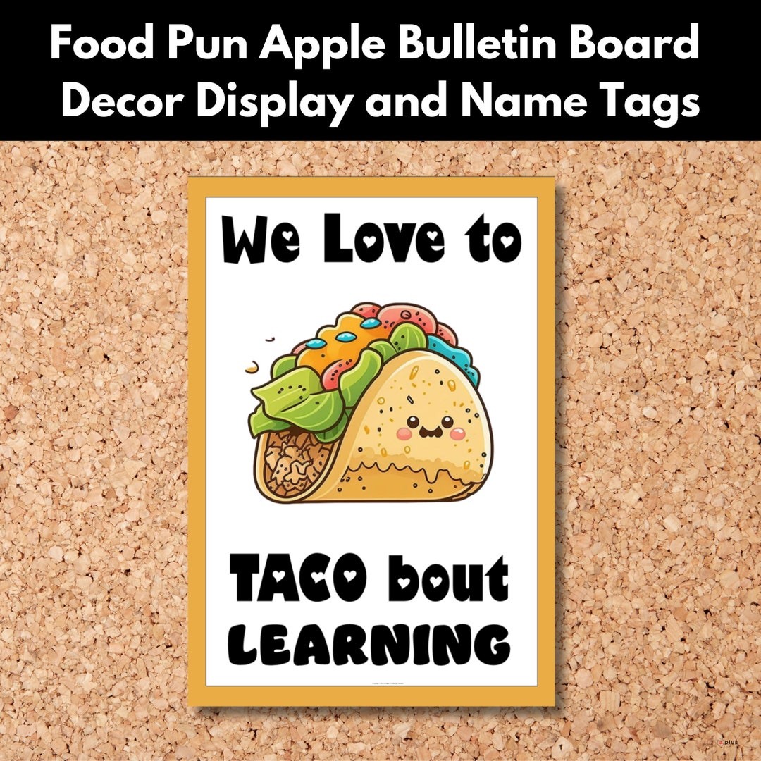 Editable Taco-themed Bulletin Board for Back to School - Personalize ...