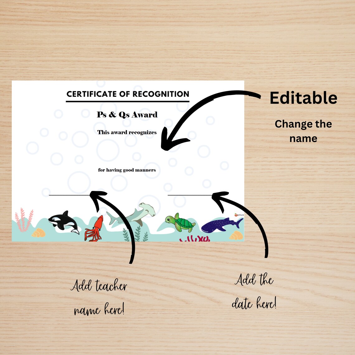 End-of-the-year Ocean-themed Award Certificates for Student Success - Etsy