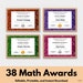 Editable Math Achievement Certificates Printable Awards for Classroom ...
