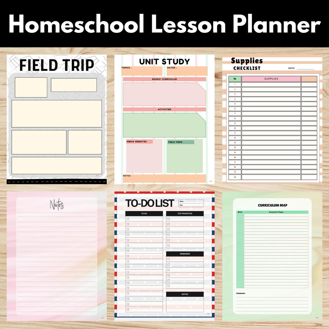 Homeschool Planner Printable Undated Organizer for Efficient ...