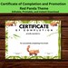 Certificate of Completion and Promotion Red Panda Theme End of Year ...