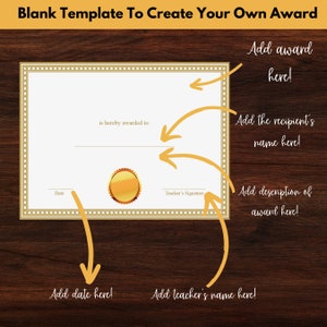 Celebrate Student Achievements With Our Gold Classroom Award ...