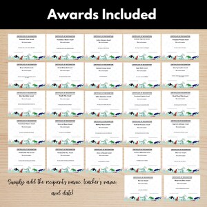 End-of-the-year Ocean-themed Award Certificates for Student Success - Etsy
