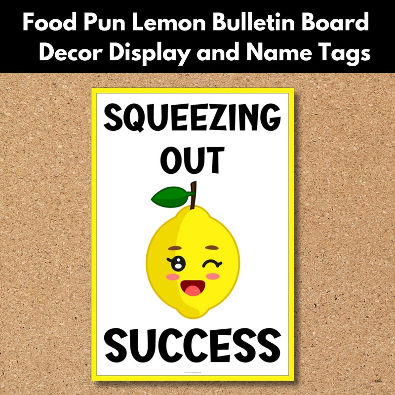 Lemon Bulletin Board - Etsy