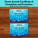 Certificate of Completion and Promotion Ocean Themed End of Year ...